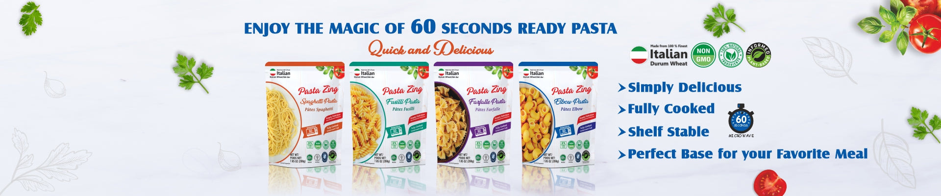 Shop Pasta Zing: Microwave Italian Pasta Bowls Ready in 60 Seconds ...